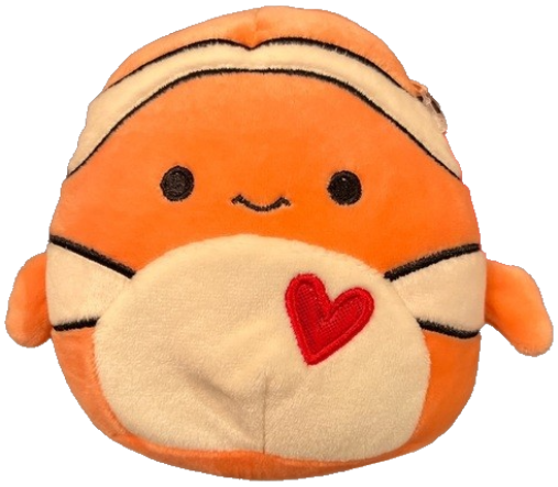 Ricky (Valentine) the Clownfish Squishmallows Sealife,Valentine | SquadApp