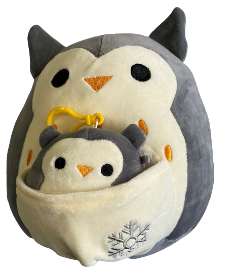 Hoot (Snowflake, Mom & Baby) the Owl Squishmallows Mom & Baby | SquadApp