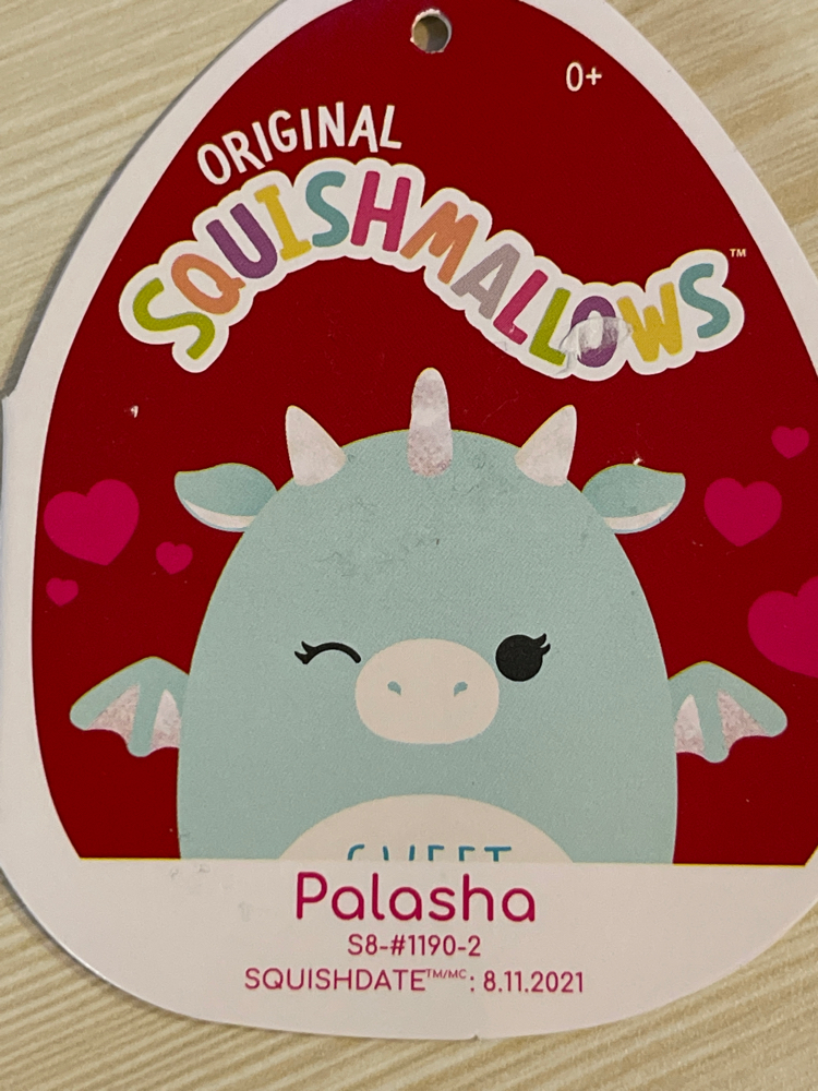 Palasha (Sweet) the Dragon Squishmallows Valentine | SquadApp
