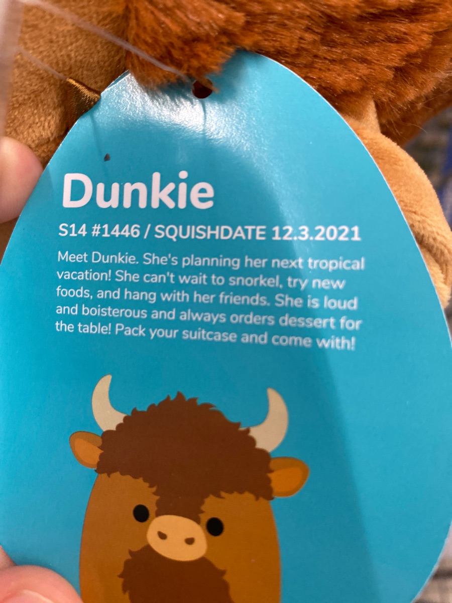 Dunkie the Bison Squishmallows Wilderness | SquadApp