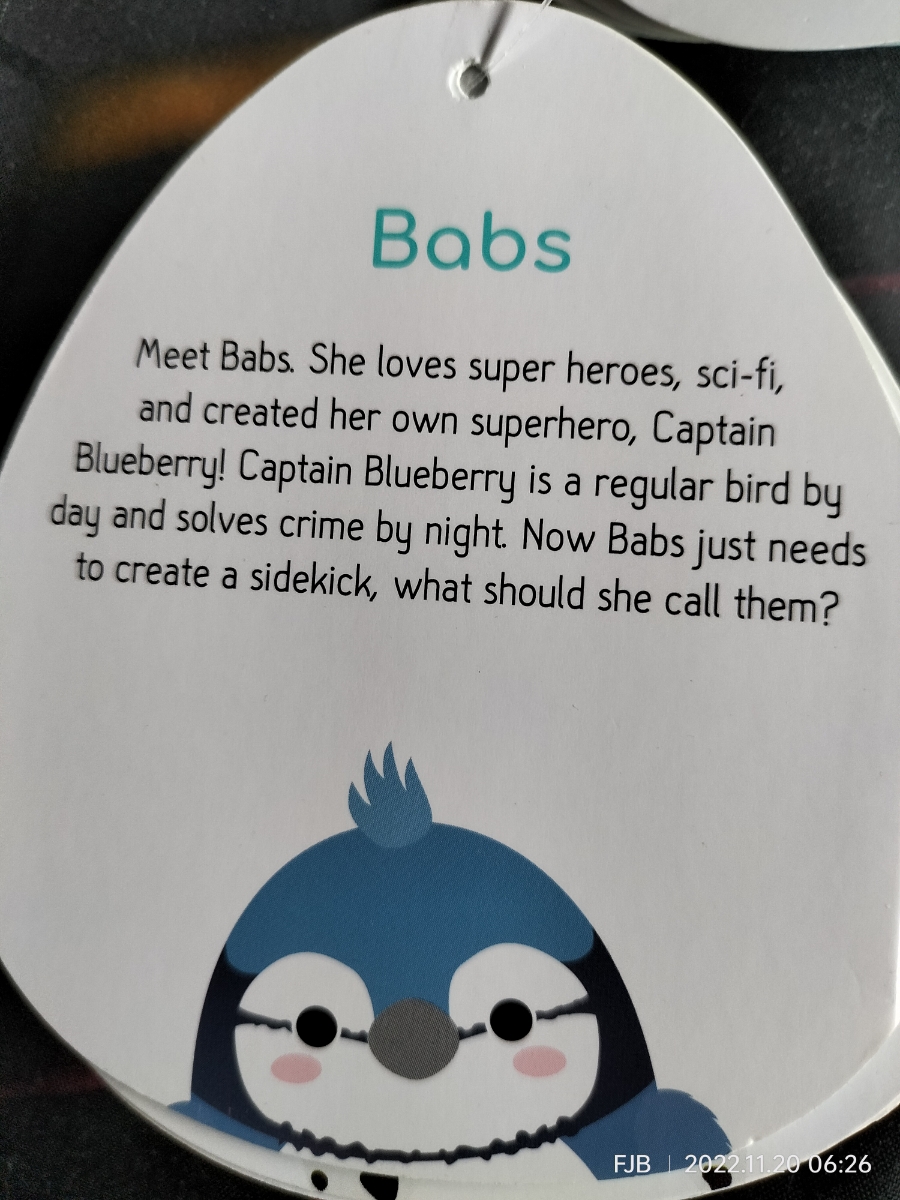 Babs the Blue Jay Squishmallows Wildlife | SquadApp