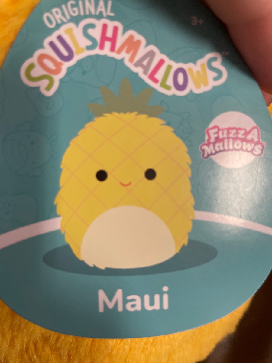 Maui (Fuzz-A-Mallows) the Pineapple Squishmallows Food | SquadApp