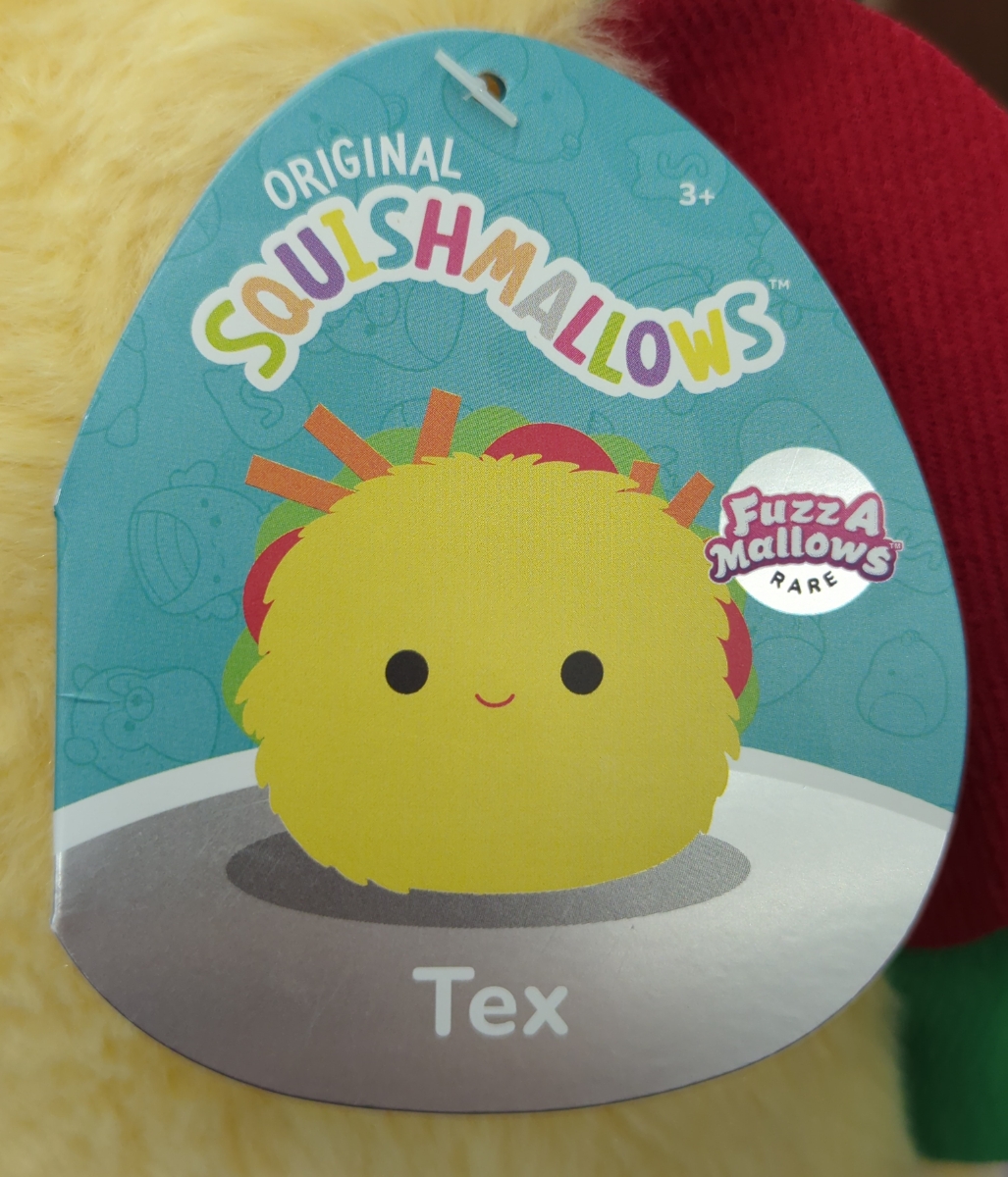 Tex (Fuzz-A-Mallows) the Taco Squishmallows Food,Rare | SquadApp
