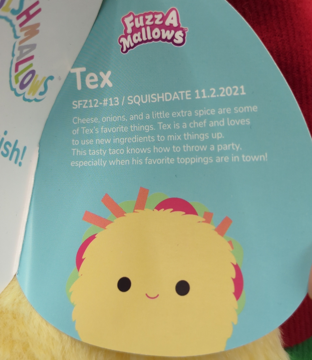 Tex (Fuzz-A-Mallows) the Taco Squishmallows Food,Rare | SquadApp