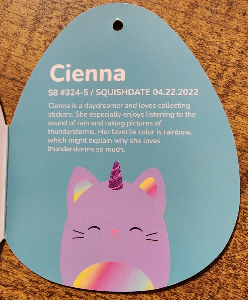 Cienna (Shiny Horn) the Caticorn Squishmallows | SquadApp