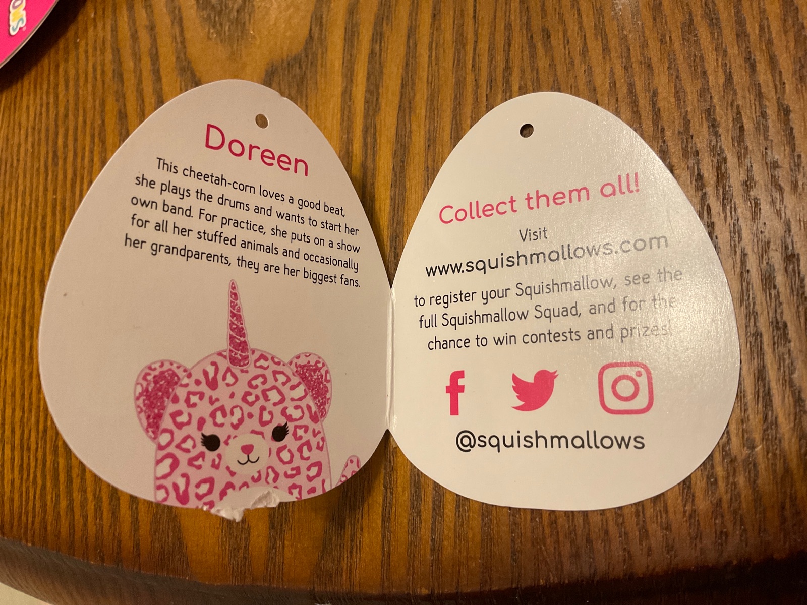 Doreen the Cheetah-Corn Squishmallows Valentine | SquadApp