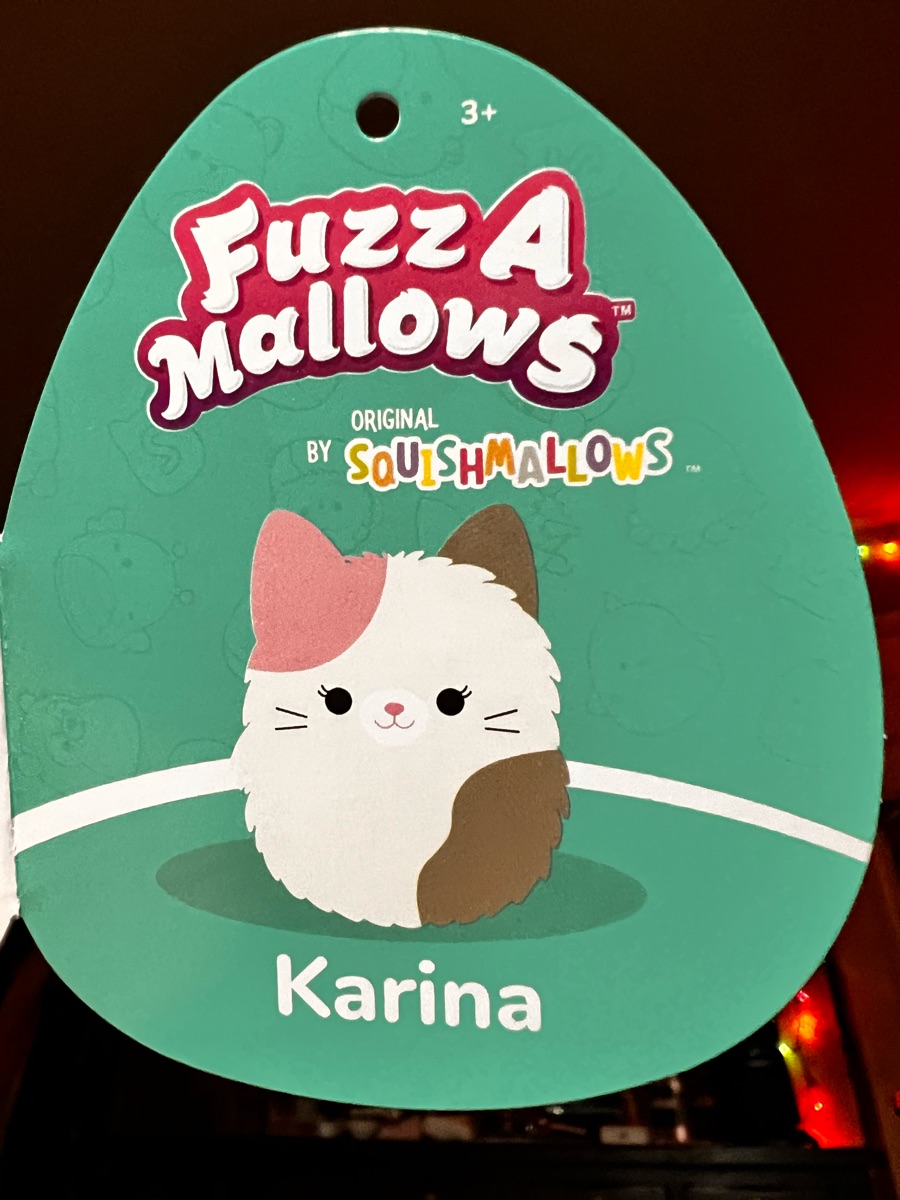 Karina (Fuzz-A-Mallows) the Cat Squishmallows | SquadApp