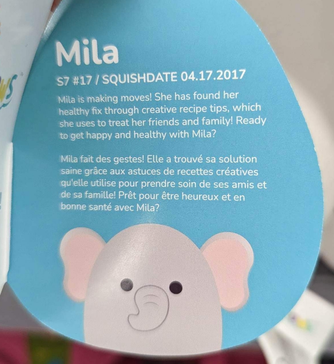 Mila the Elephant Squishmallows Classic,Jungle,Original | SquadApp