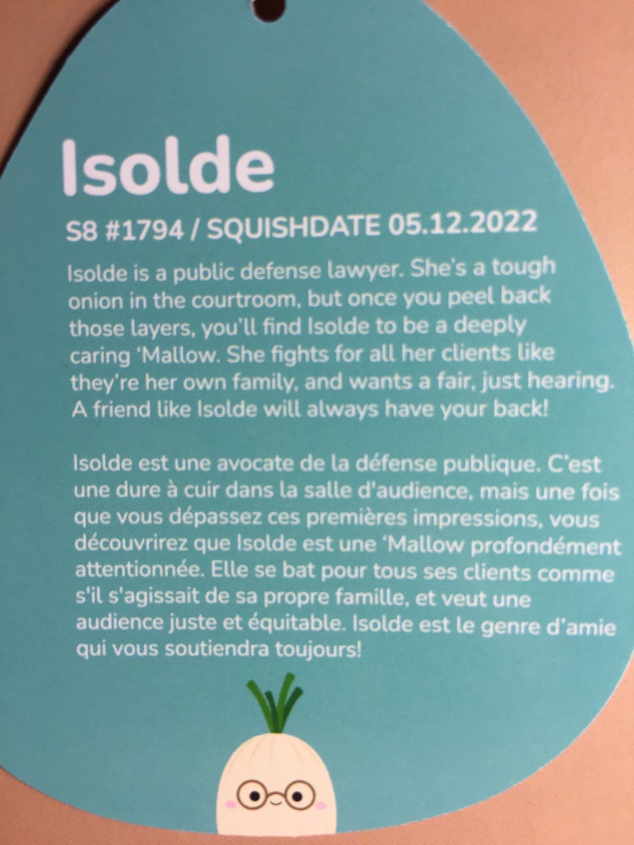 Isolde the Onion Squishmallows Veggie | SquadApp