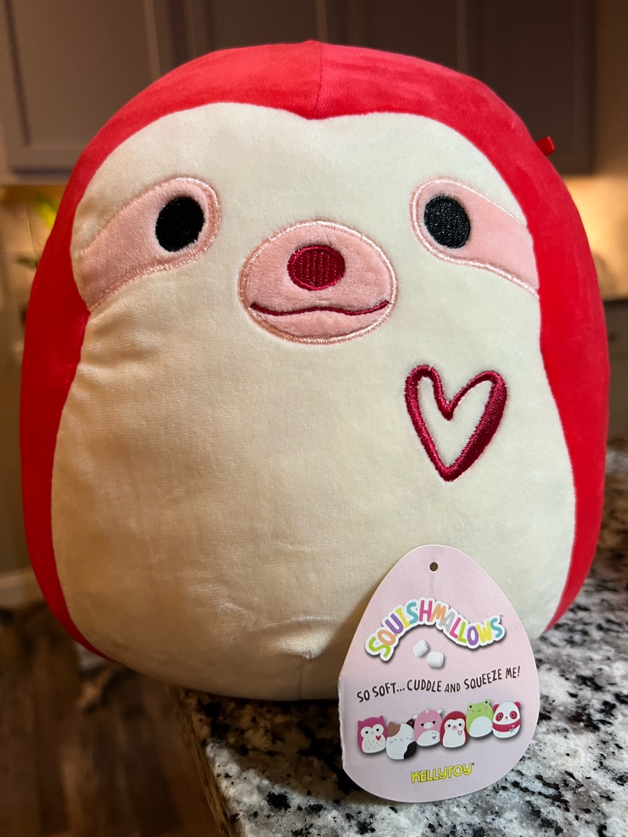Rupert the Sloth Squishmallows Valentine | SquadApp