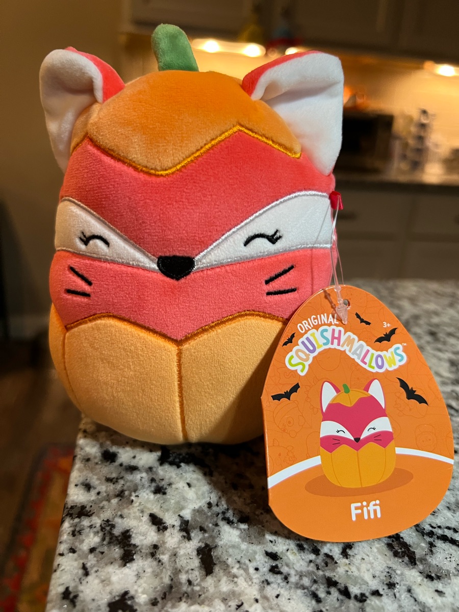 Fifi (Pumpkin) the Fox Squishmallows Halloween 2023, 5B 9.24.23 | SquadApp