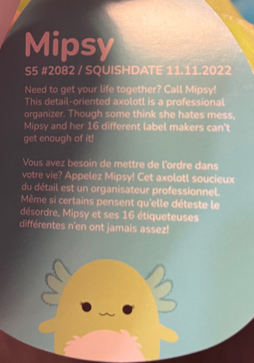 Mipsy the Axolotl Squishmallows | SquadApp