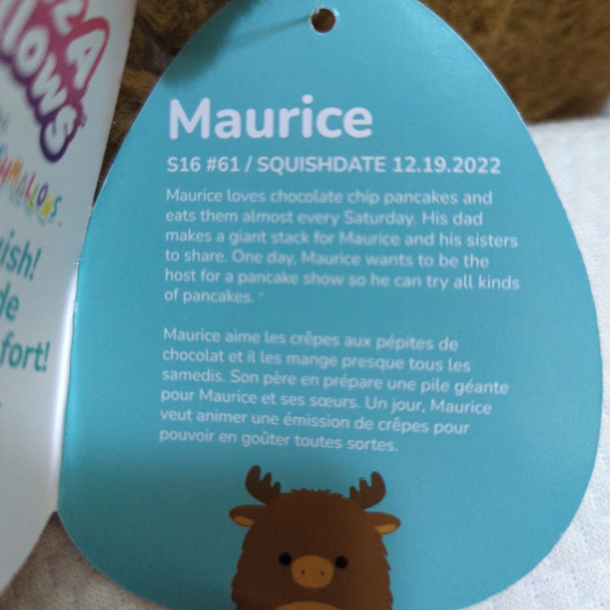 Maurice (Fuzz-A-Mallows) the Moose Squishmallows | SquadApp