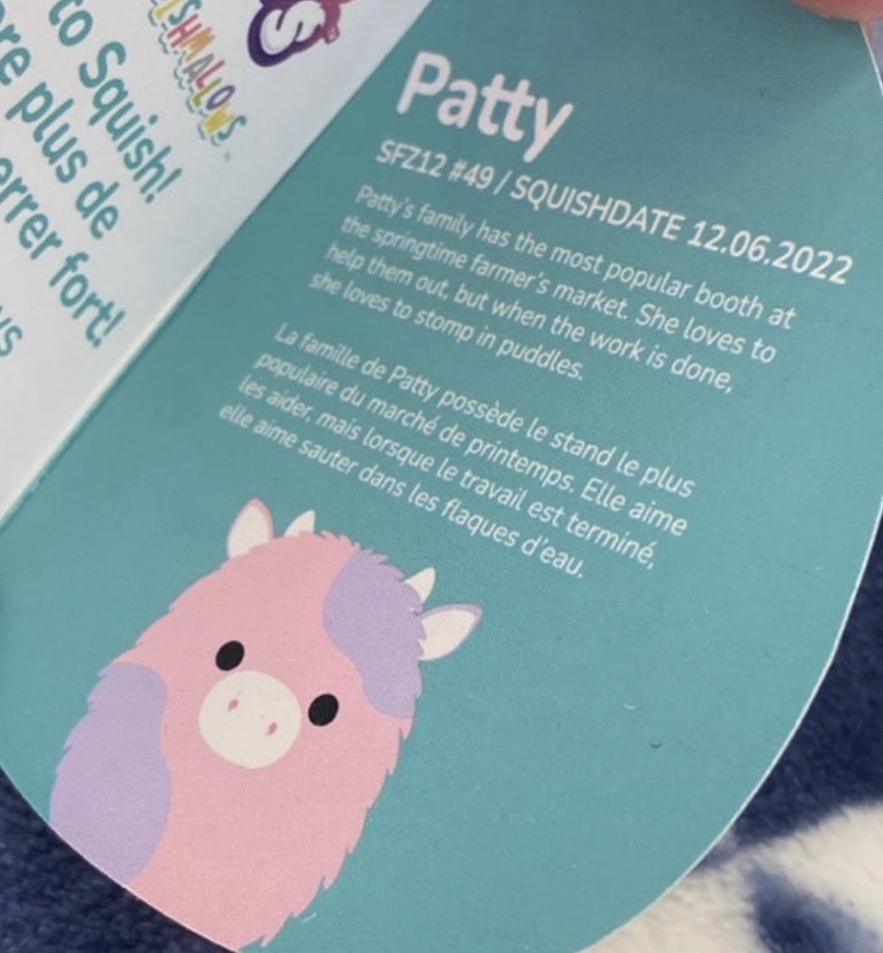 Patty (Fuzz-A-Mallows) the Cow Squishmallows | SquadApp