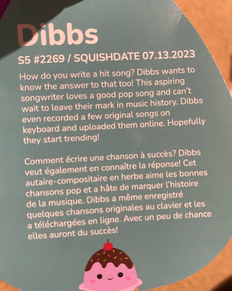 Dibbs the Ice Cream Squishmallows Mystery, Scented, Dessert | SquadApp