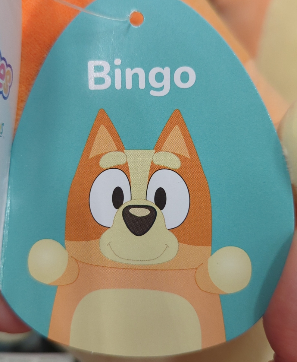 Bingo (Hug Mees) the Red Heeler (Dog) Squishmallows Bluey | SquadApp