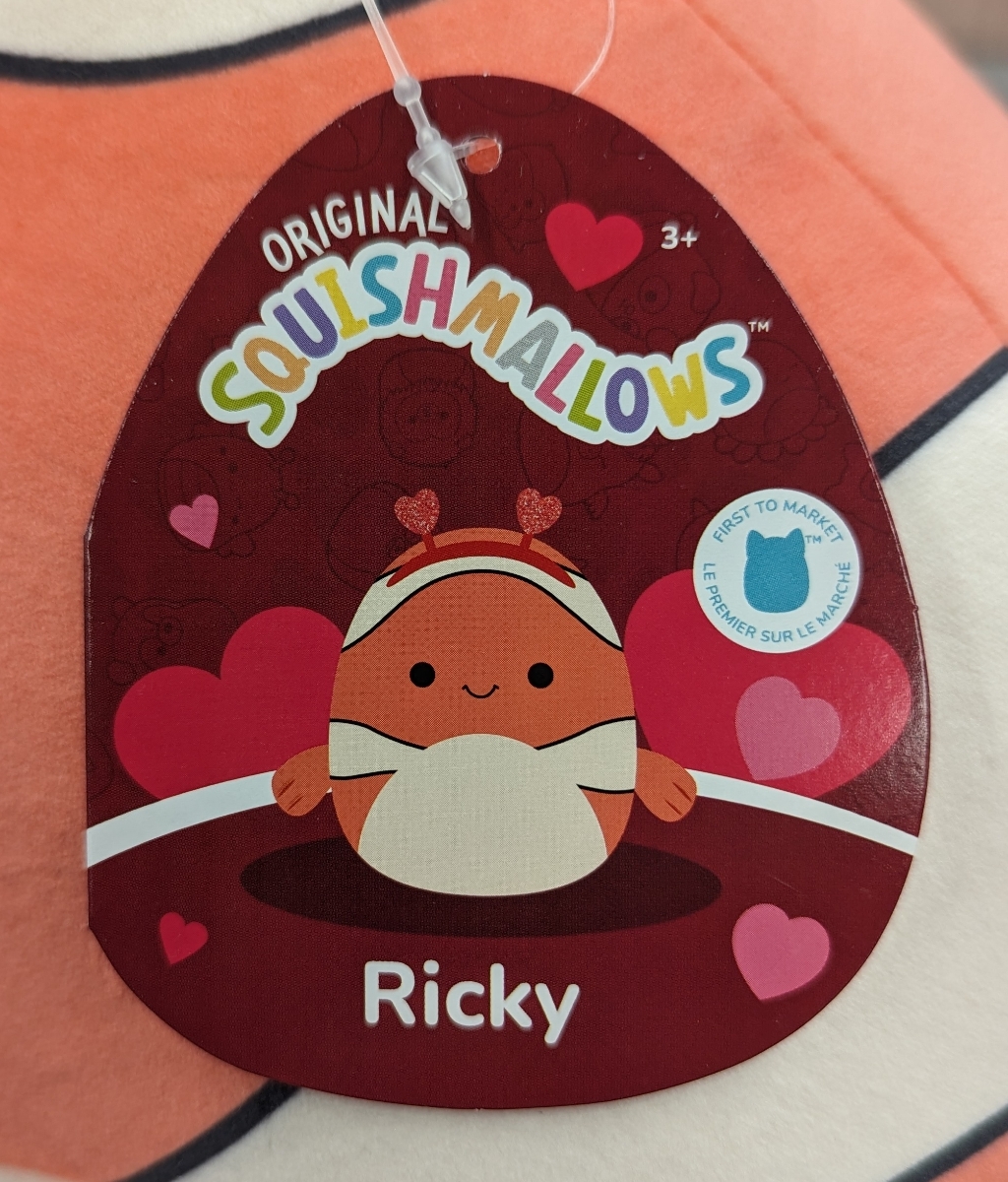 Ricky (Heart Antlers) the Clownfish Squishmallows Valentines 2024 ...
