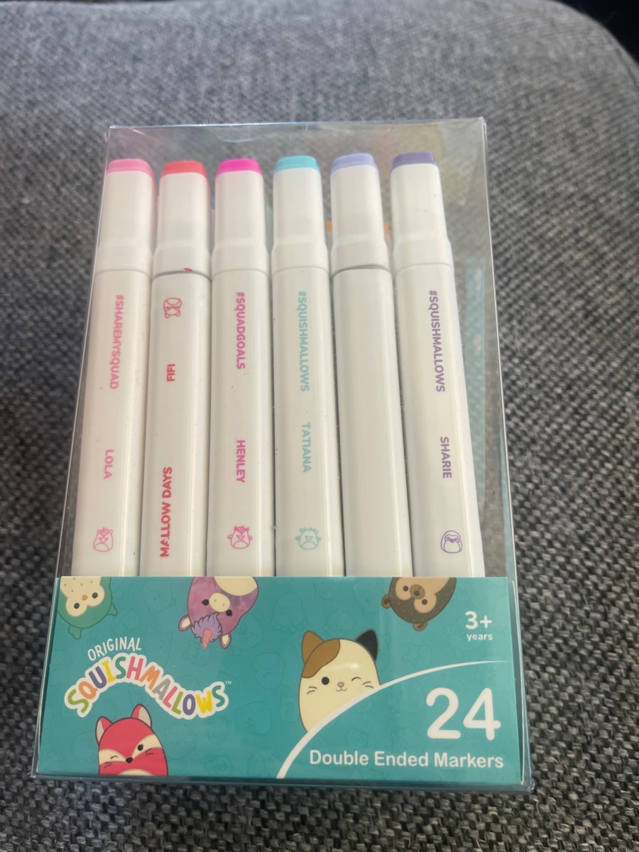 Double Ended Markers Squishmallows School Supplies | SquadApp