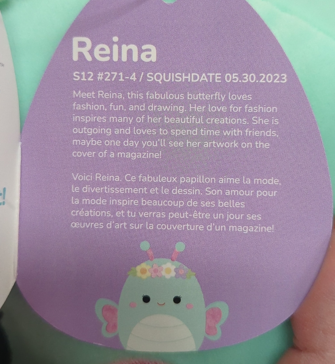 Reina (Flower Crown) the Butterfly Squishmallows Easter 2024 | SquadApp