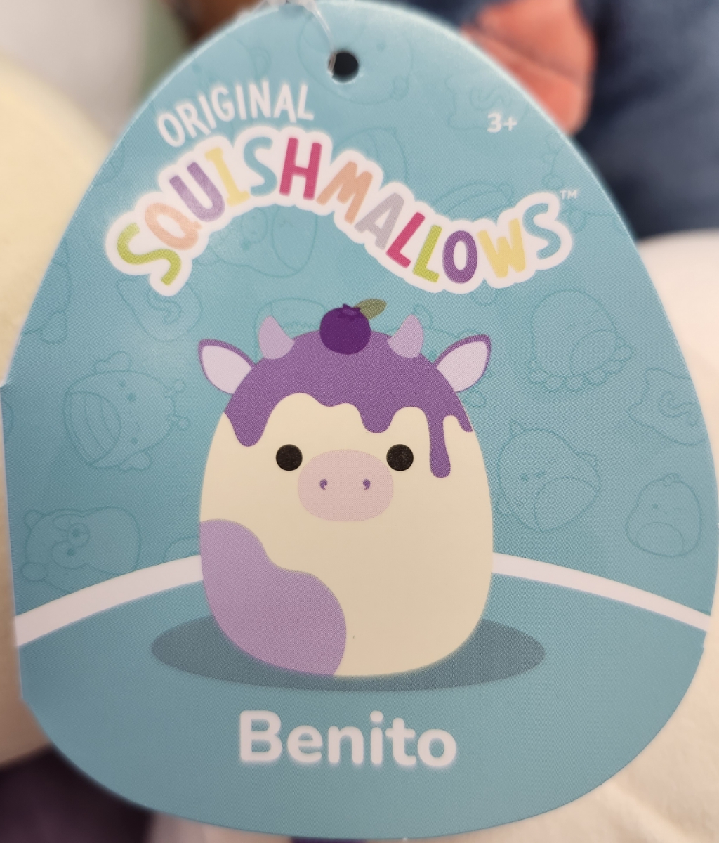 Benito the Blueberry Cow Squishmallows Hybrid Sweets | SquadApp