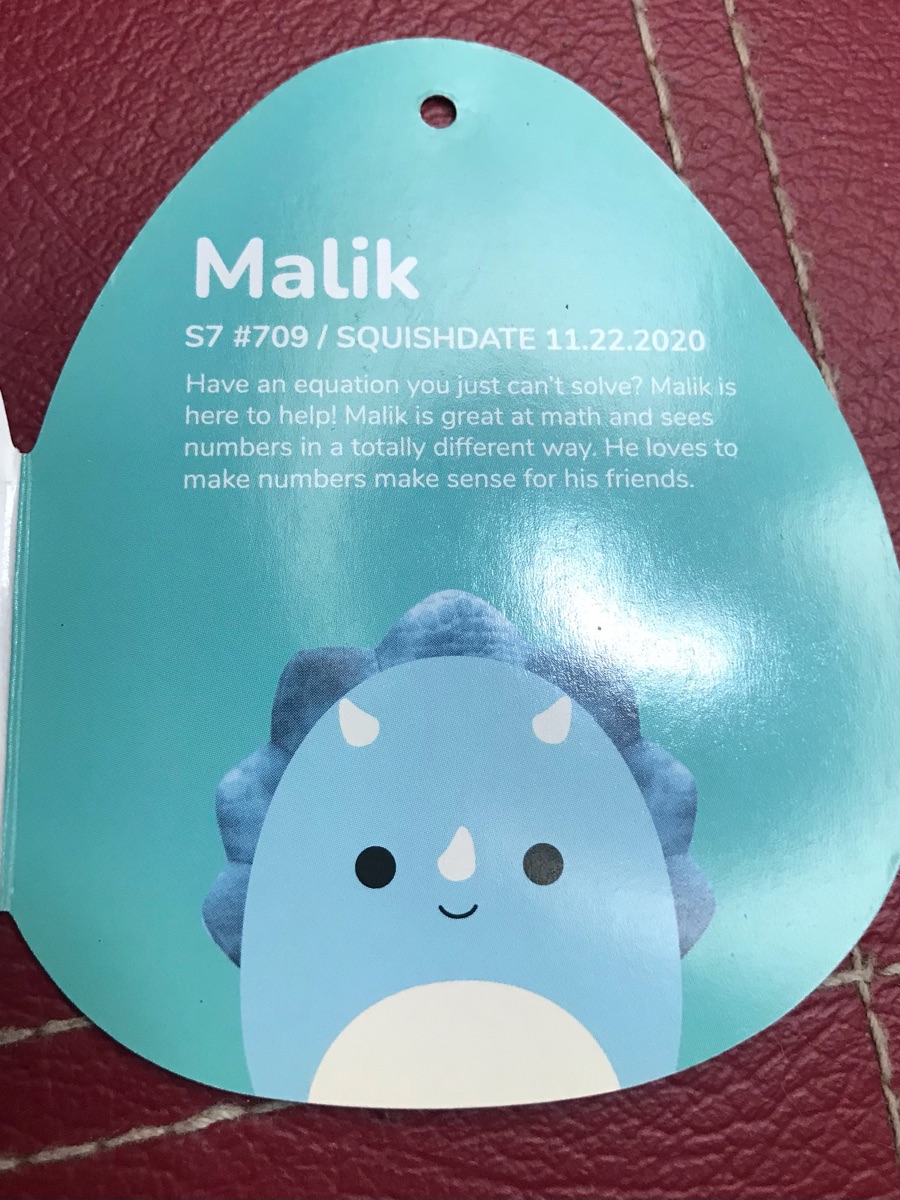 Malik (Bright) the Triceratops Squishmallows | SquadApp