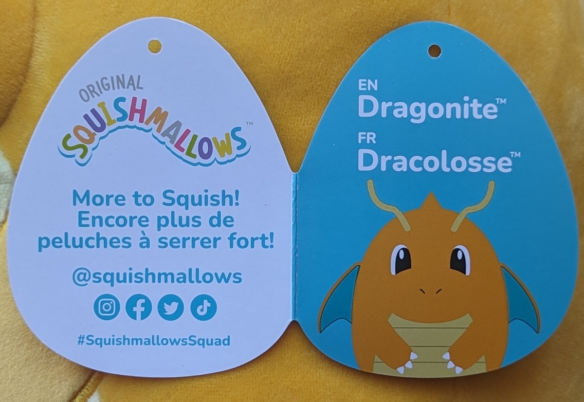 Dragonite the Dragon Pokémon Squishmallows Pokemon | SquadApp