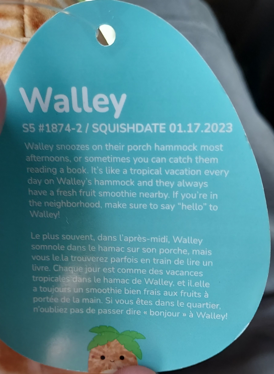 Walley the Palm Tree Squishmallows Mystery, Scented, Tropical | SquadApp