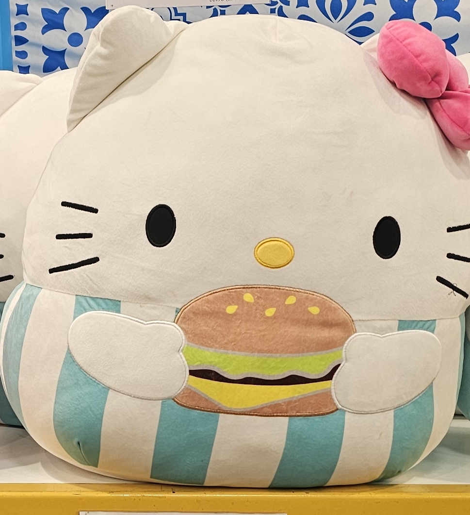 Hello Kitty (Cheeseburger) the Cat Squishmallows Sanrio, Food Truck ...