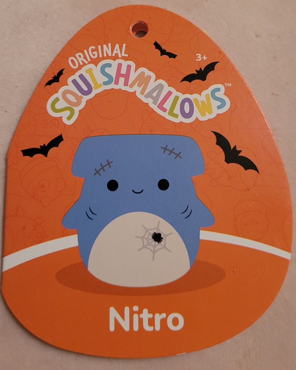 Nitro (Spider Web) the Hammerhead Shark Squishmallows Halloween 2024 ...