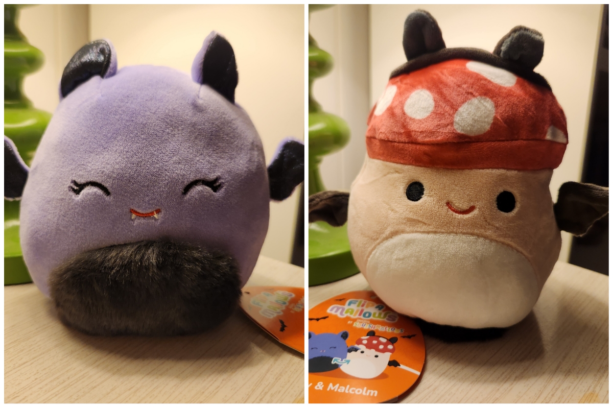 Joldy & Malcolm the Bat Mushroom Squishmallows Halloween 2024 | SquadApp