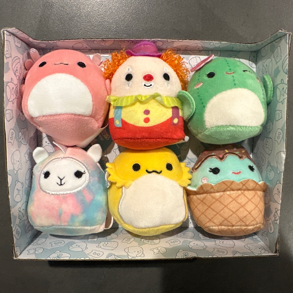 Micromallows 6-Pack (w/ Bimbi) the Box Set Squishmallows | SquadApp