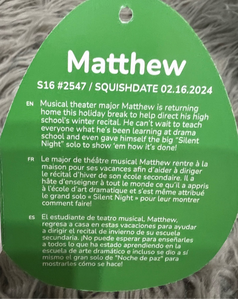 Matthew the Moose Squishmallows Holiday 2024 | SquadApp