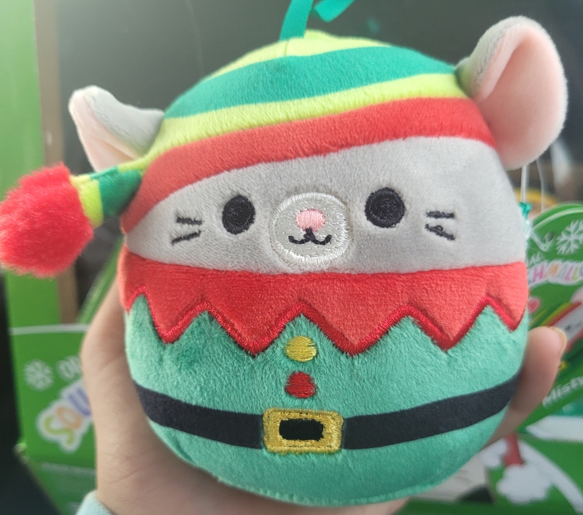 Misty (Elf) the Mouse Squishmallows Holiday 2022 | SquadApp