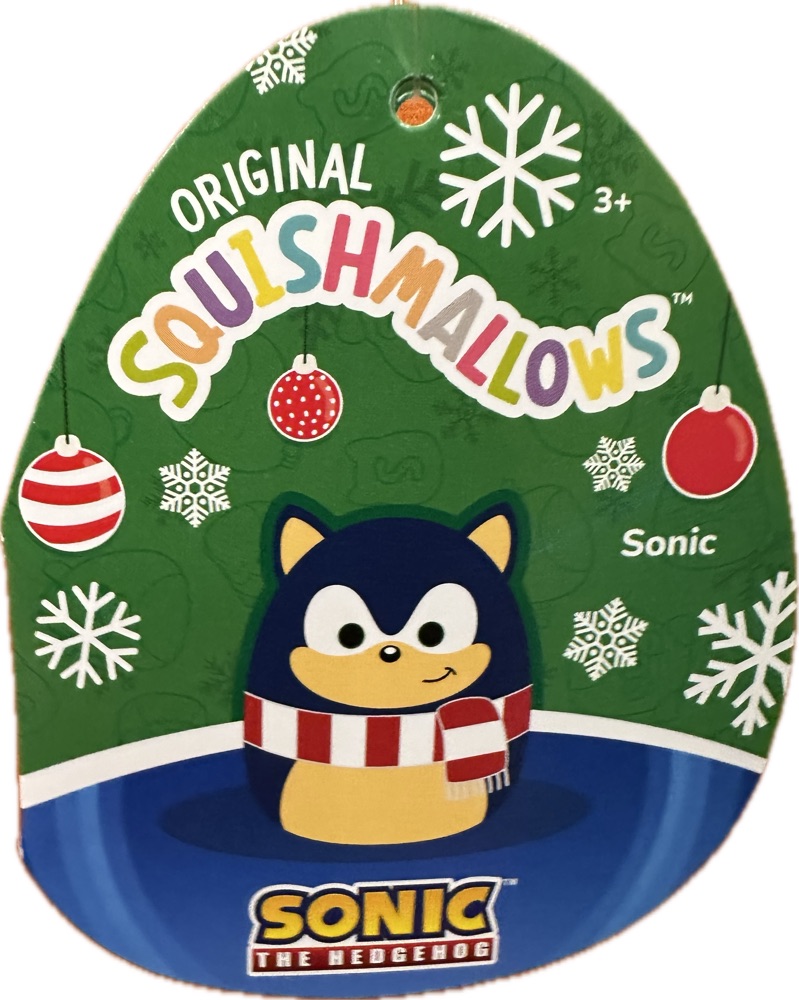 Sonic (Scarf) the Hedgehog Squishmallows Sonic the Hedgehog, Holiday ...