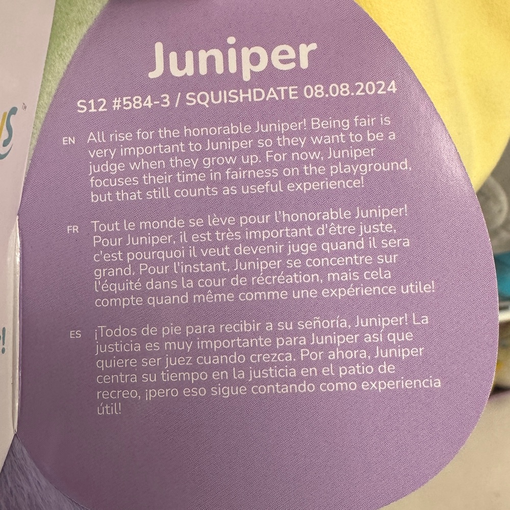 Juniper (Milkshake) the Donkey Squishmallows Easter 2025 | SquadApp