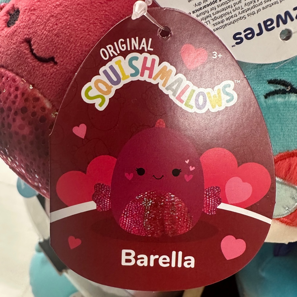 Barella (Hearts) the Betta Fish Squishmallows Valentines 2025 | SquadApp
