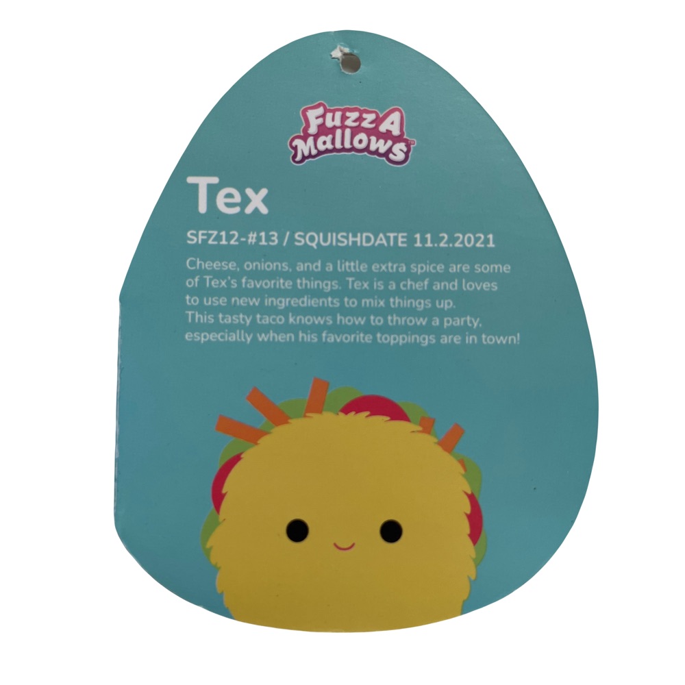 Tex (Fuzz-A-Mallows) the Taco Squishmallows Food,Rare | SquadApp
