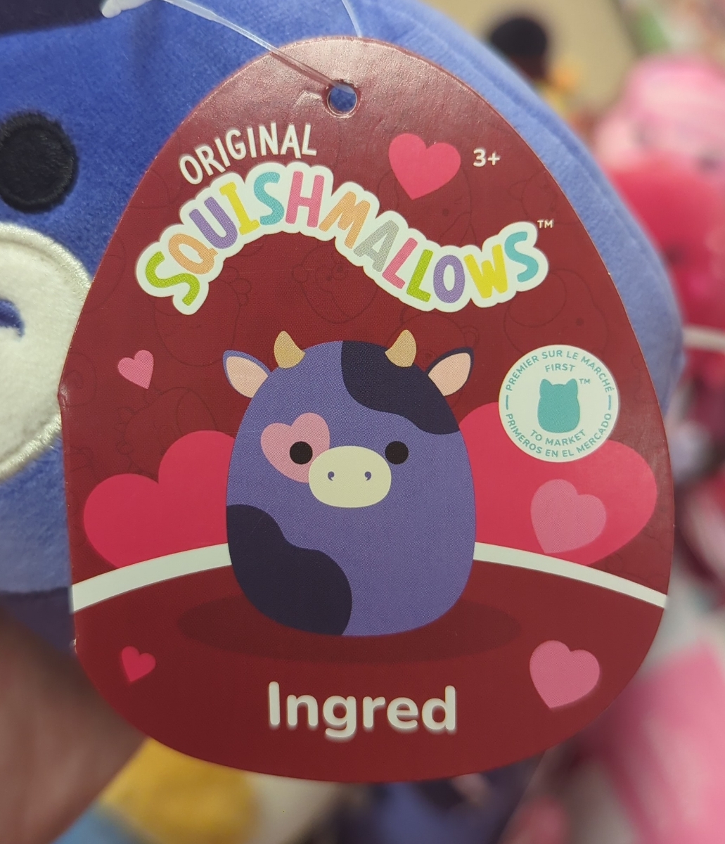 Ingred (Heart Eye) the cow Squishmallows Valentines 2025 | SquadApp