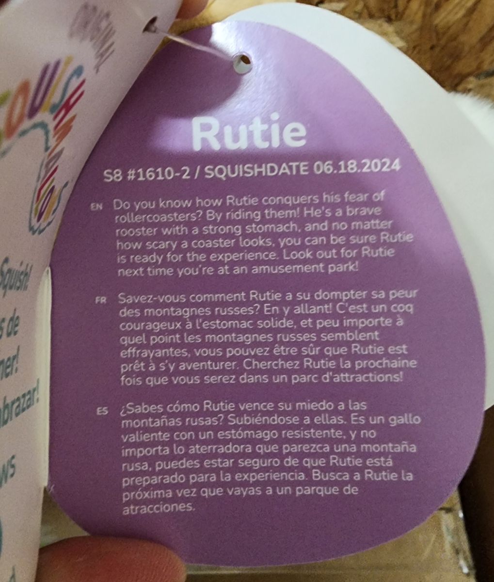 Rutie the Chicken Squishmallows Easter 2025 | SquadApp