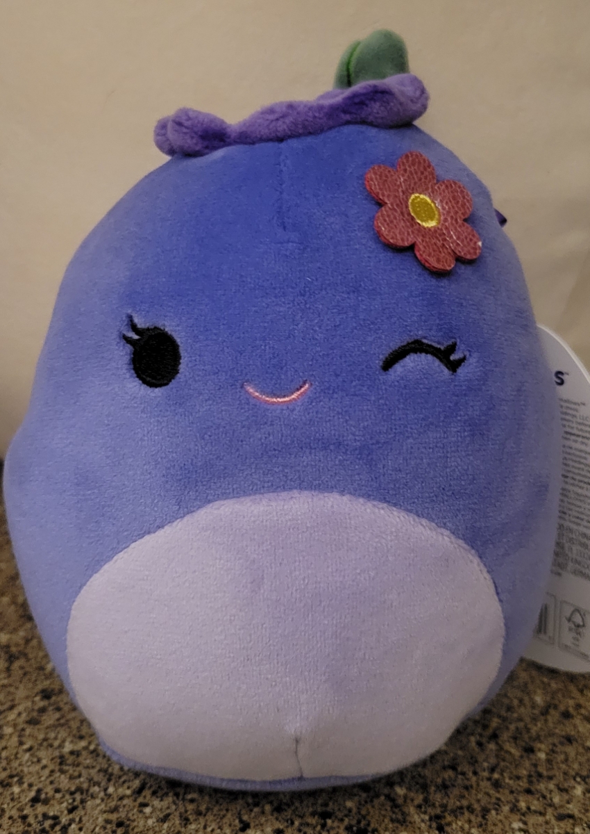 Bluby (Winking, Flower) the Blueberry Squishmallows | SquadApp