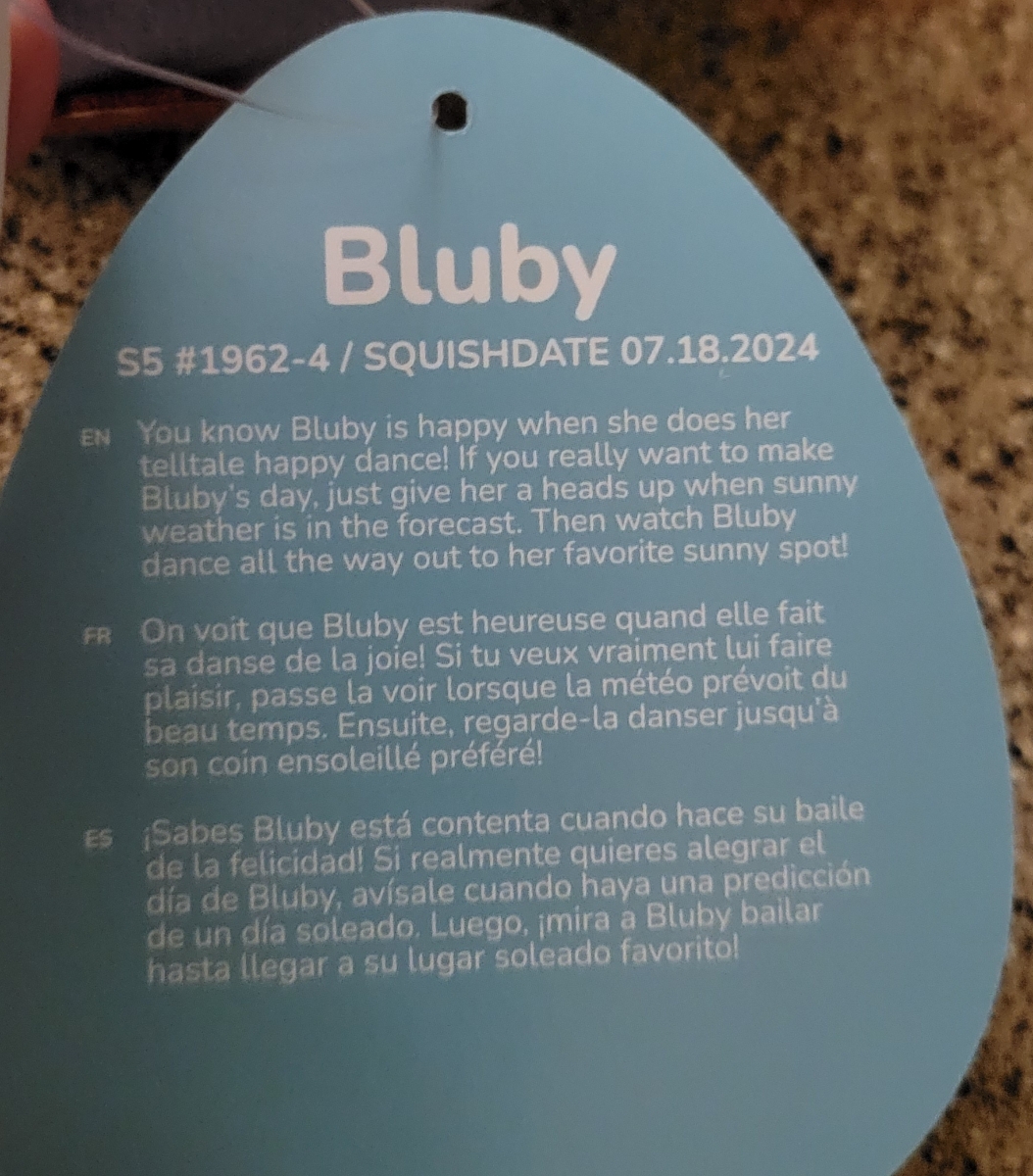 Bluby (Winking, Flower) the Blueberry Squishmallows | SquadApp