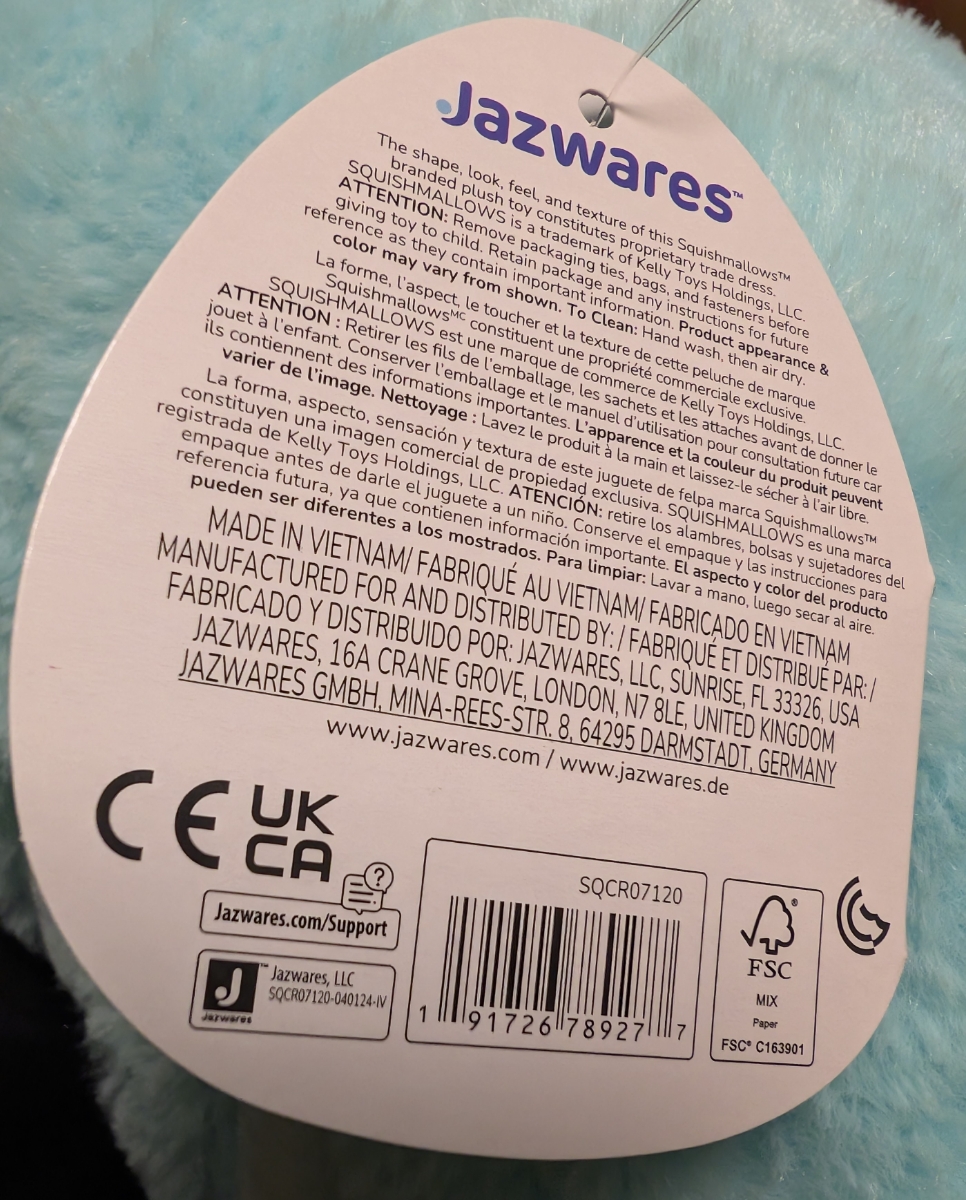 Essy (Fuzz-A-Mallows) the Eel Squishmallows Ultra Rare | SquadApp