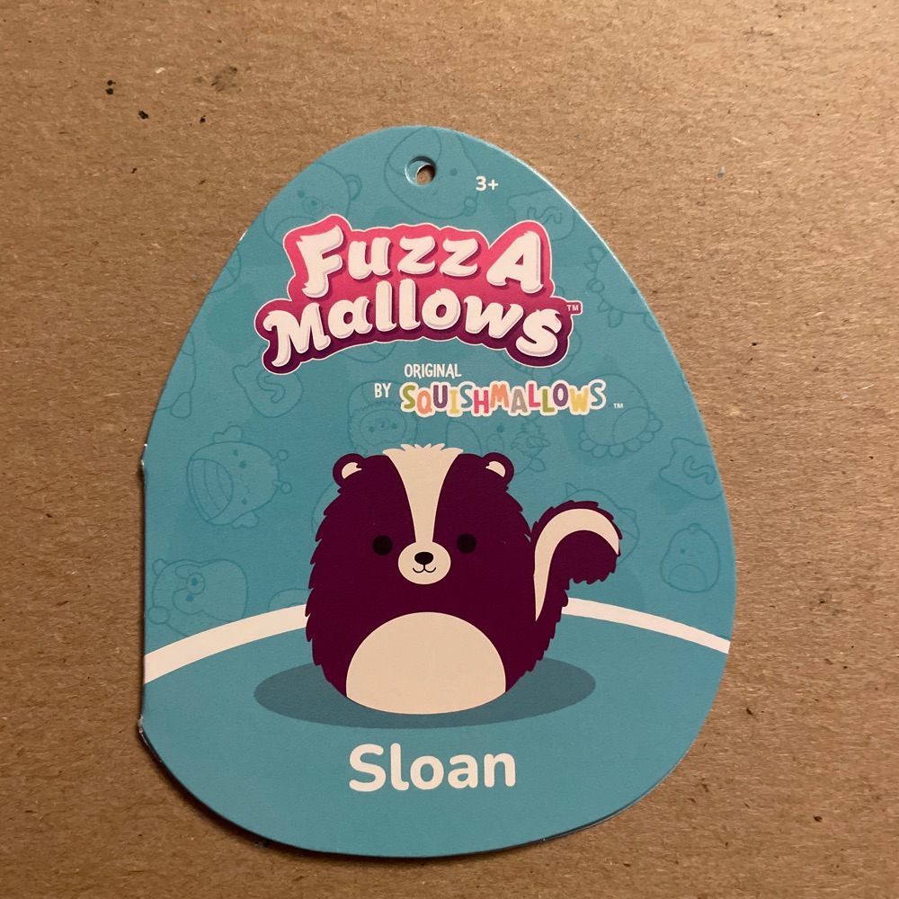 Sloan (Fuzz-A-Mallows) the Skunk Squishmallows | SquadApp
