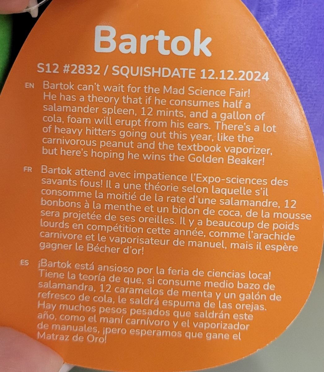 Bartok the Zombie Latte Squishmallows Halloween 2025 | SquadApp