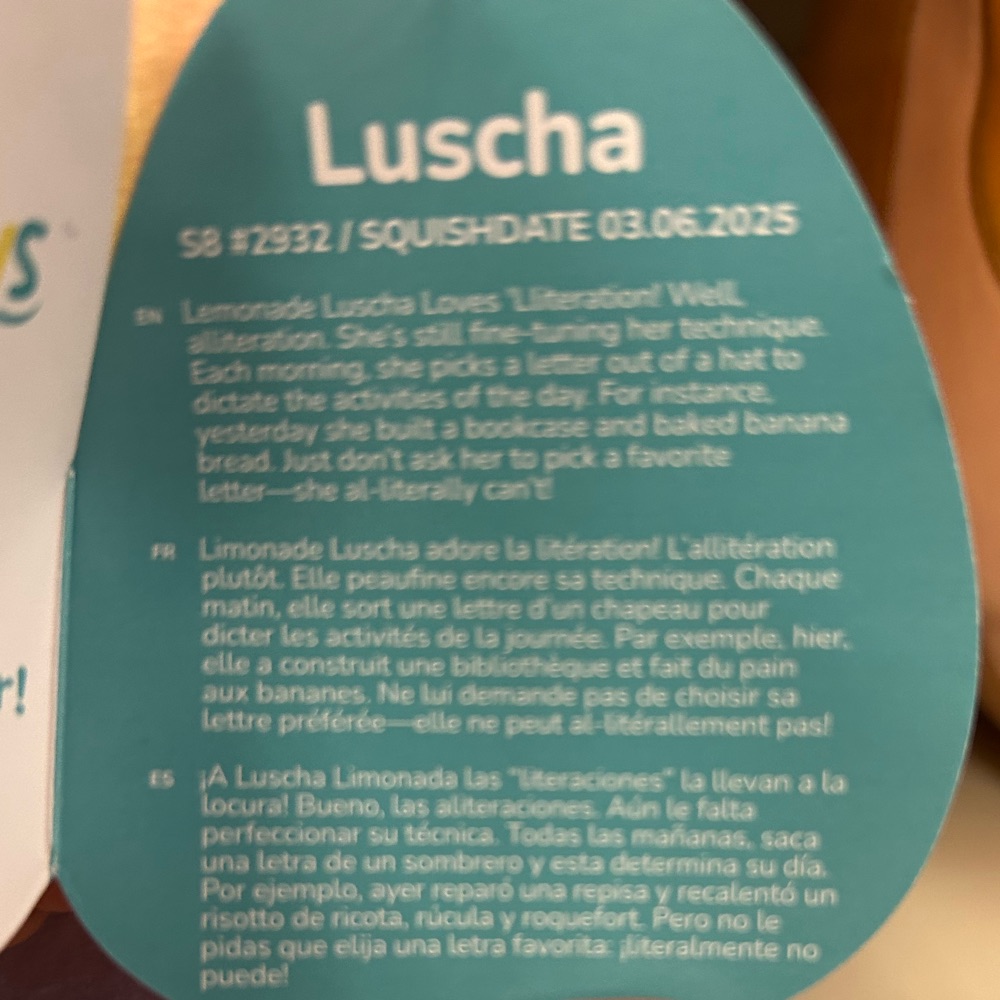 Luscha the Lemonade Squishmallows | SquadApp