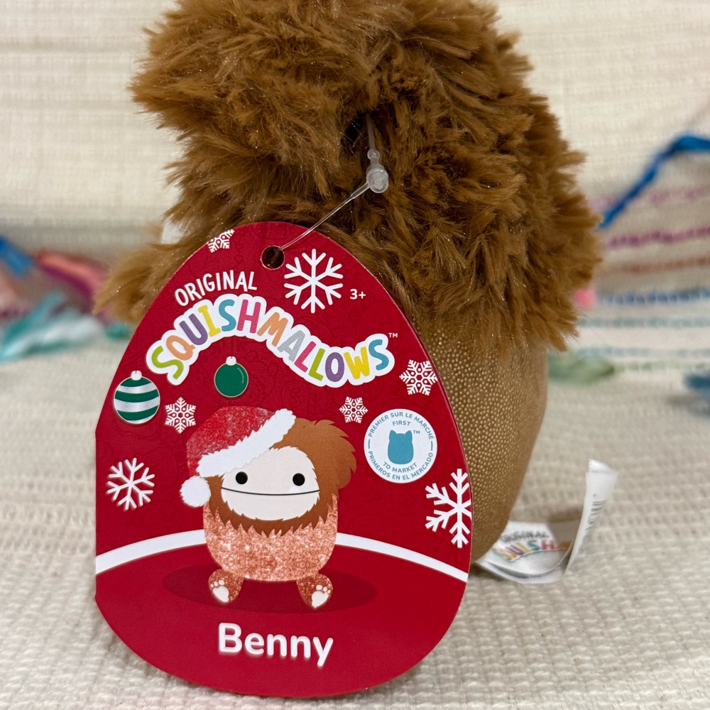 Benny (Sparkly, Santa Hat) the Bigfoot Squishmallows Holiday 2025 ...