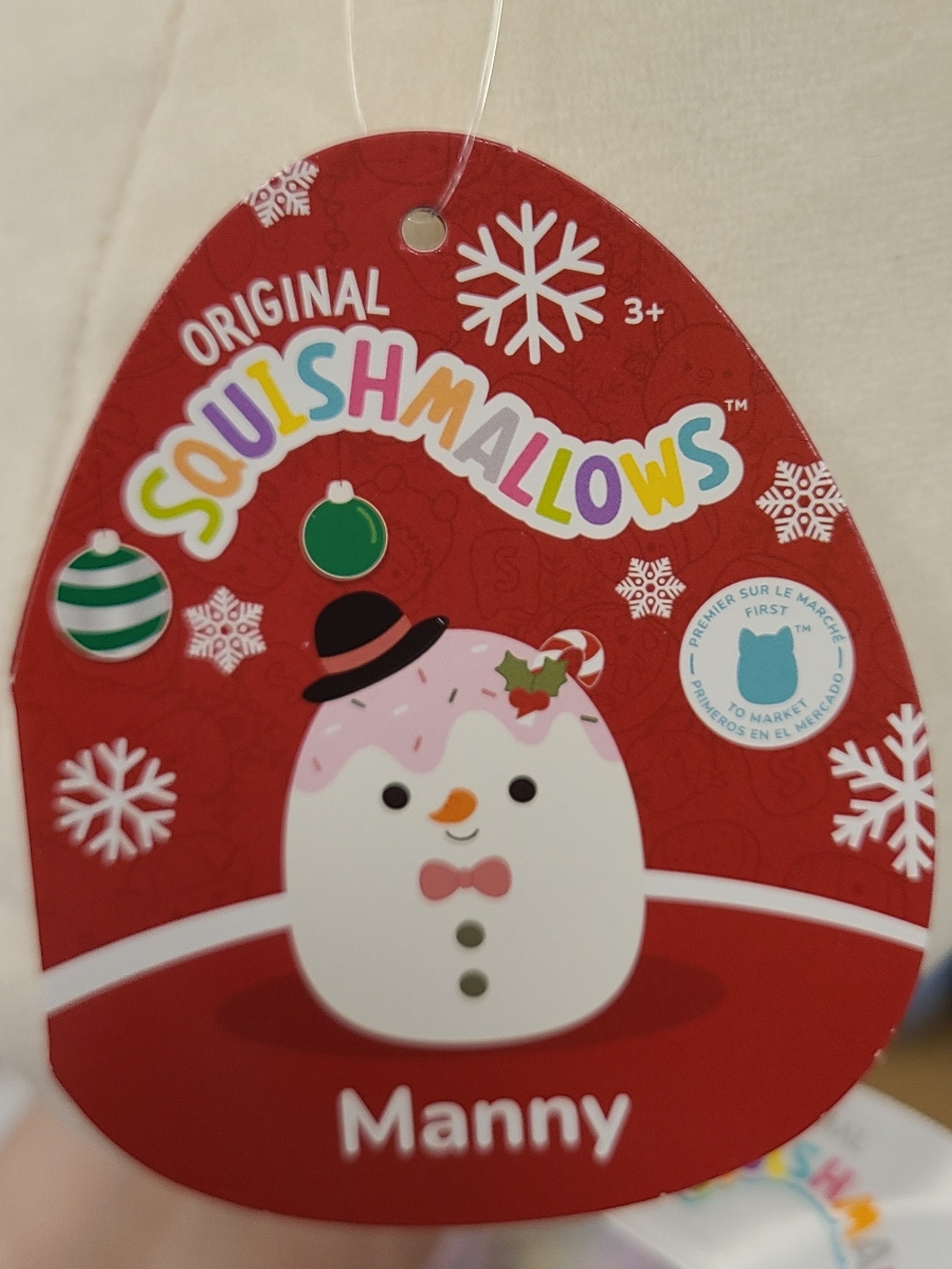 Manny the Snowman Squishmallows Holiday 2025 | SquadApp