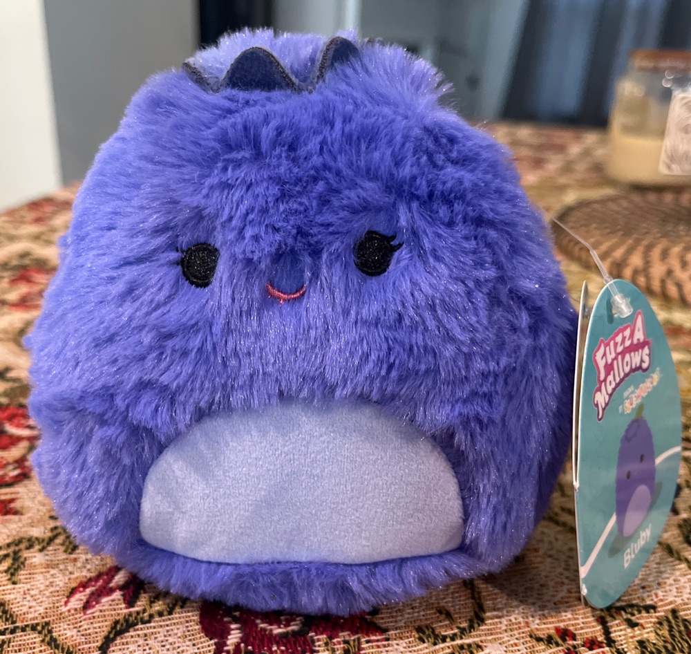 Bluby (Fuzz-A-Mallows) the Blueberry Squishmallows | SquadApp