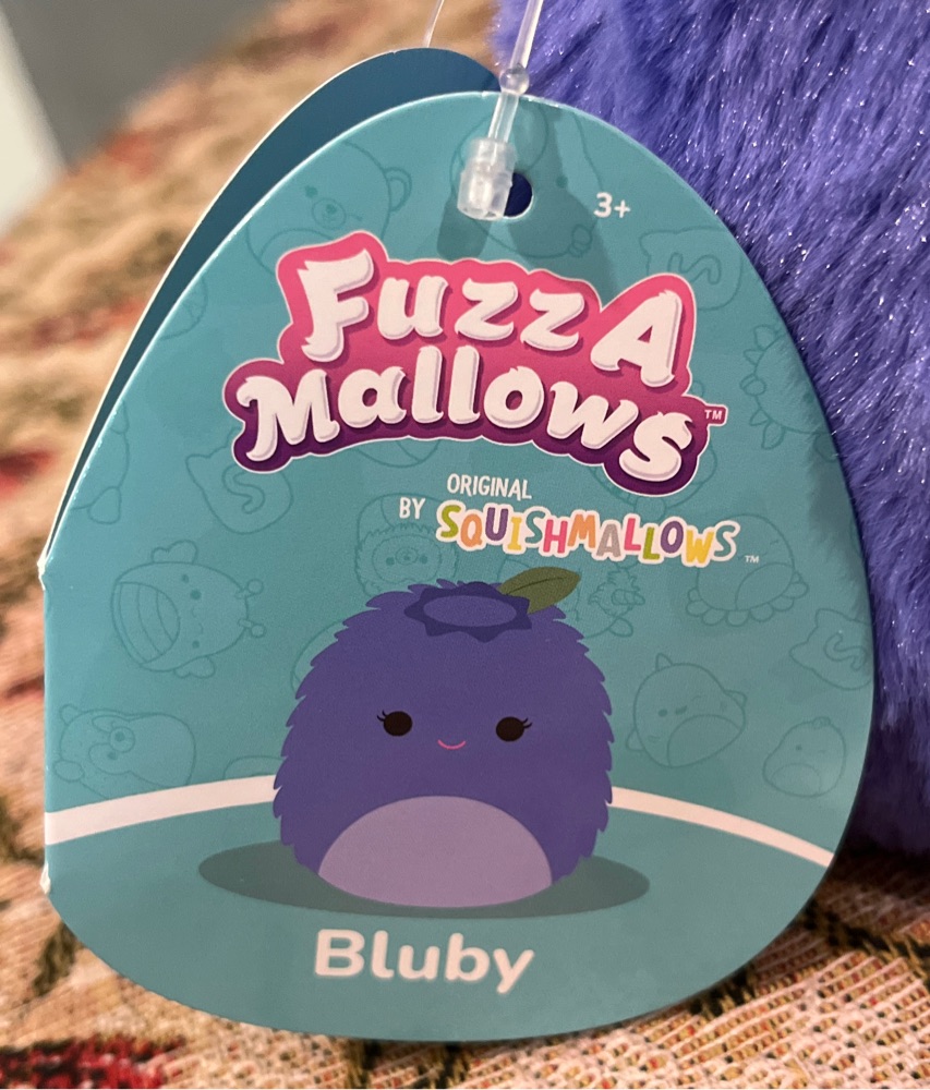 Bluby (Fuzz-A-Mallows) the Blueberry Squishmallows | SquadApp