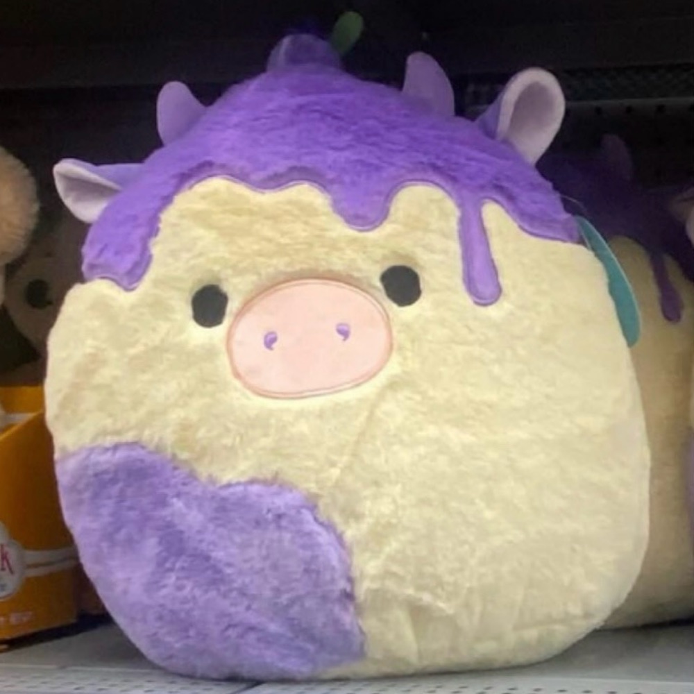 Benito (Fuzz-A-Mallows) the Cow Blueberry Cheesecake Squishmallows ...